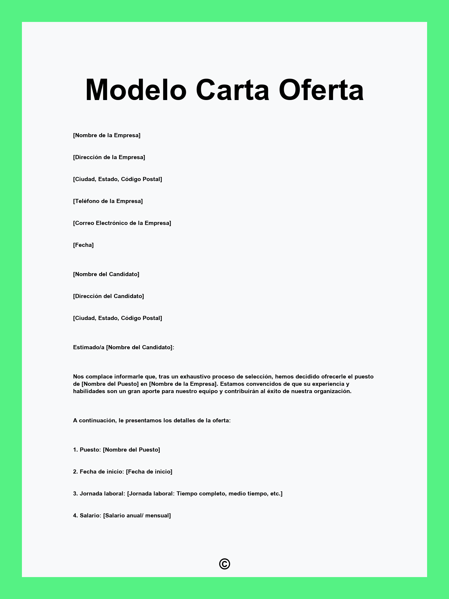 Carta De Confirmación De Empleo Del Empleador